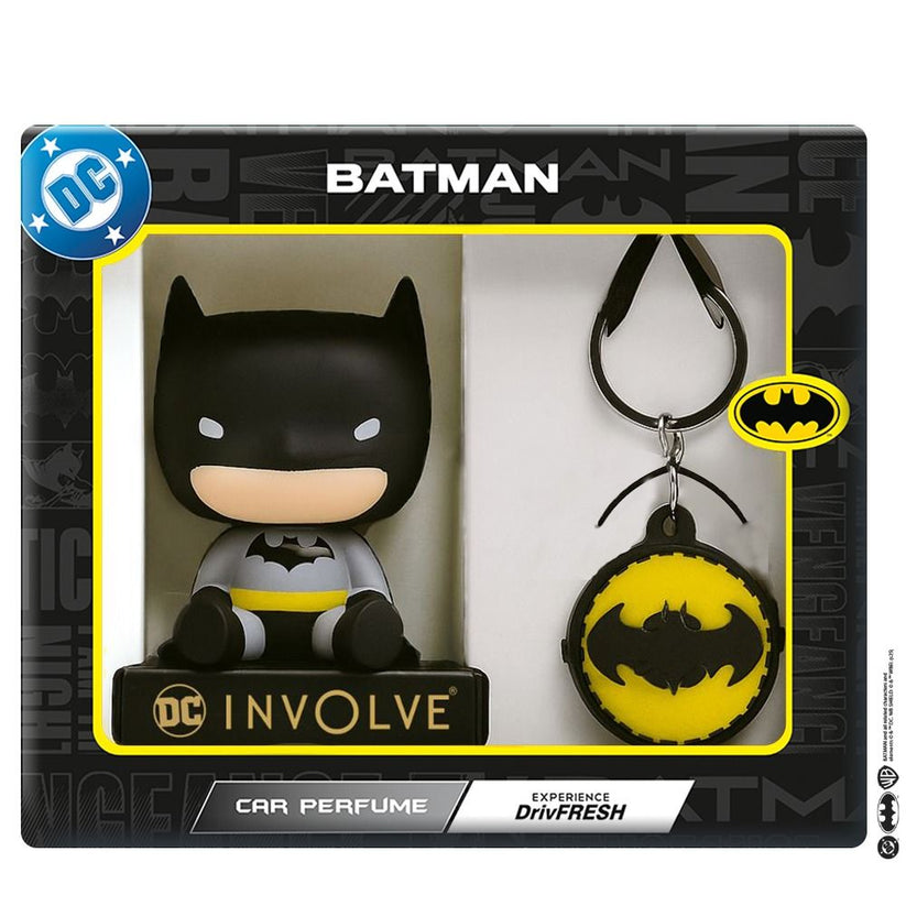 Batman Character Fiber Car Perfume & Batman Keychain with OFFICIAL DC ...